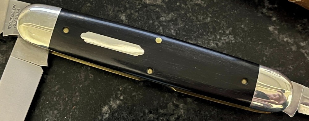 Great Eastern Cutlery Tidioute #981316 Texas Cattle Knife, Gabon Ebony ...