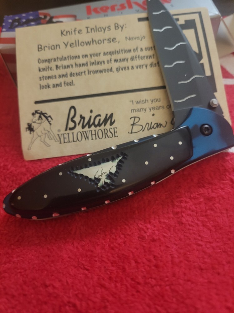 Kershaw leek usa ,Brian YELLOWHORSE custom * LIMITED to 100
