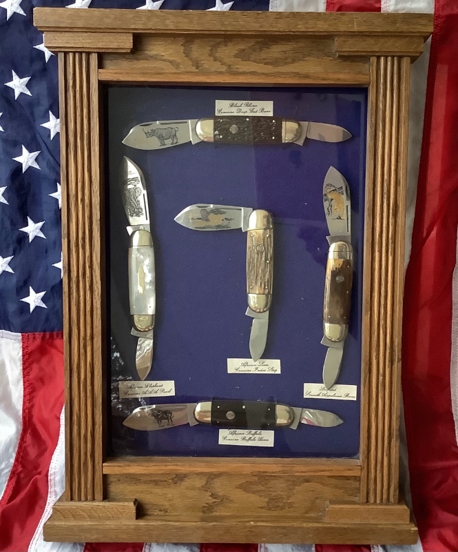 WOW!!! Bulldog Brand African Big Five Elephant Toe Knives in a Fancy ...