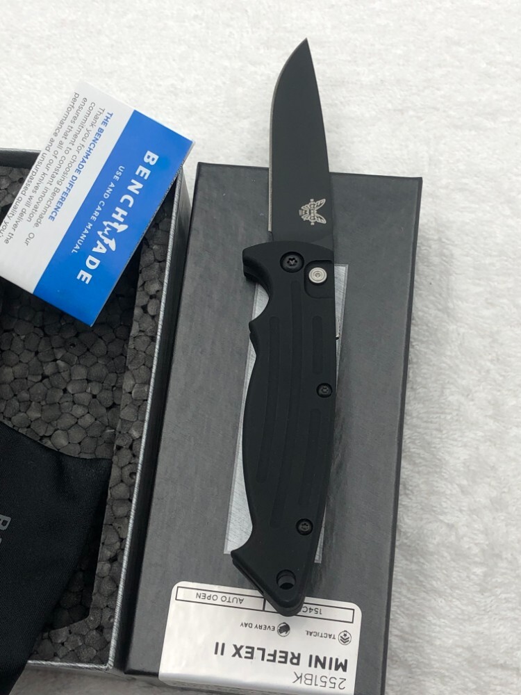 Benchmade 2551BK Mini Reflex II Push Button Automatic Knife NIB Made ...