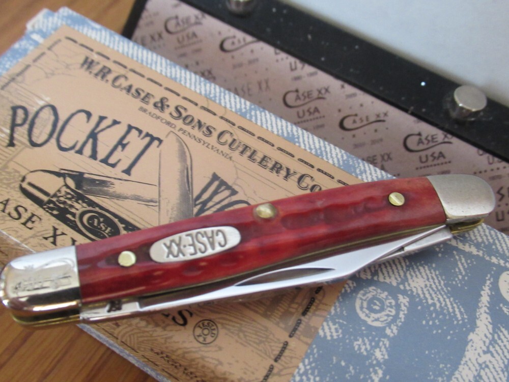 Case XX 1996 Pocket Worn Red Bone Small Half Stockman Pattern # 6227 SS