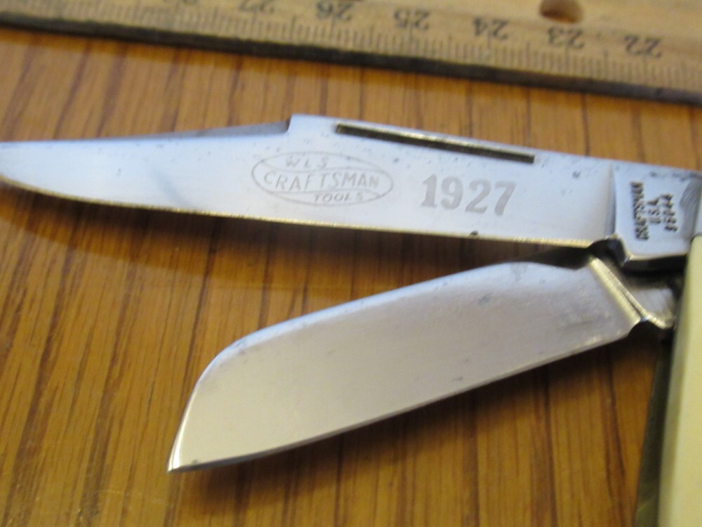 Sear Craftsman White Delrin Stockman Pattern # 95044