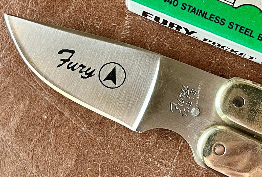 Vintage Fury Mini Balisong aka Butterfly Knife, Mahogany Wood Handle ...
