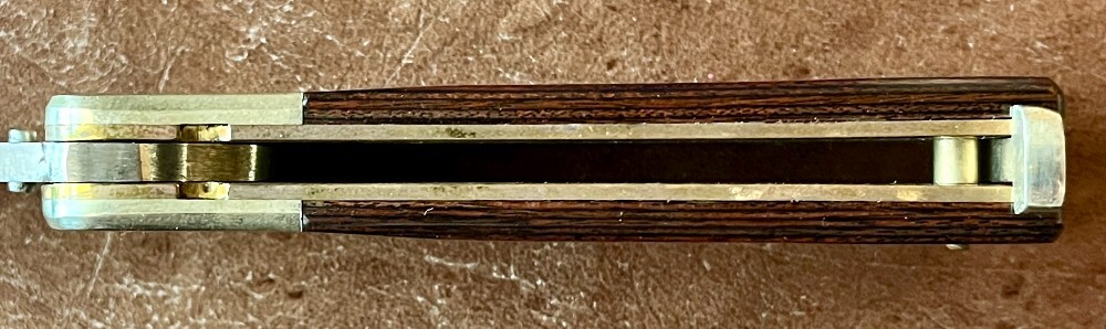 Vintage Fury Mini Balisong aka Butterfly Knife, Mahogany Wood Handle ...