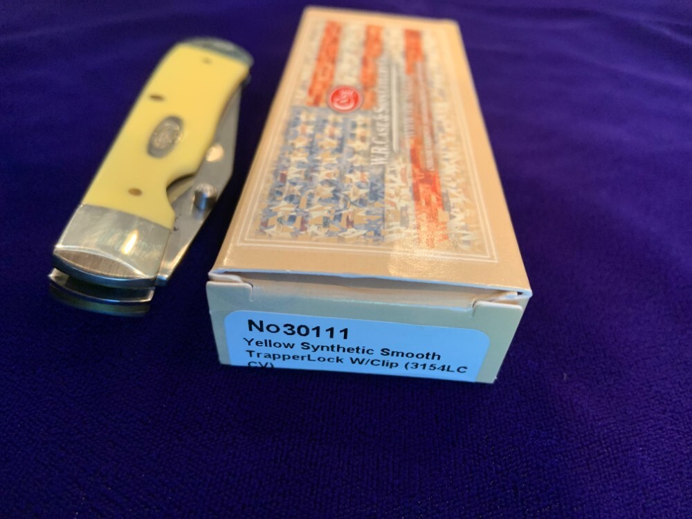 Case Trapper Lock Yellow Synthetic 3154LCV