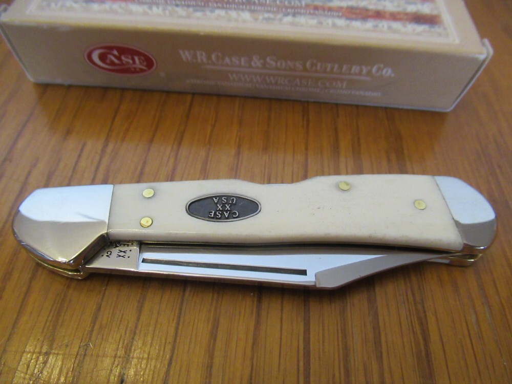 Case XX 2020 Natural Smooth White Bone Mini Copperlock Pattern # 61749L CV