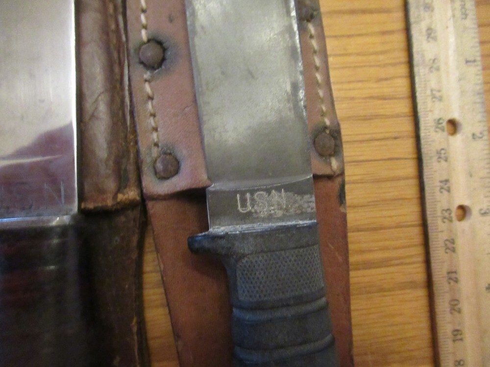 Three USN Fixed Blade Knives One Money for all 3