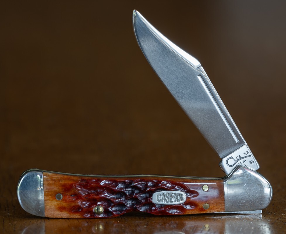 Case Mini Copperlock Brown Chestnut Bone / Model 61749L / Case #133