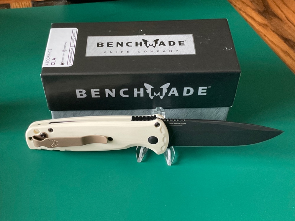 Benchmade CLA MagnaCut Tactical Knife Ivory G-10