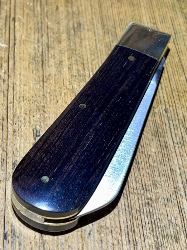 Michael May Lambsfoot Knife with Ebony scales, hand made in Sheffield ...