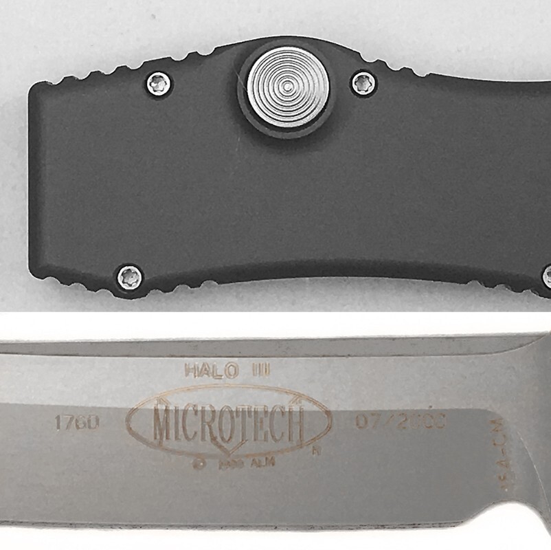 Microtech HALO III w/ plain-edge blade, vintage collector-grade knife ...