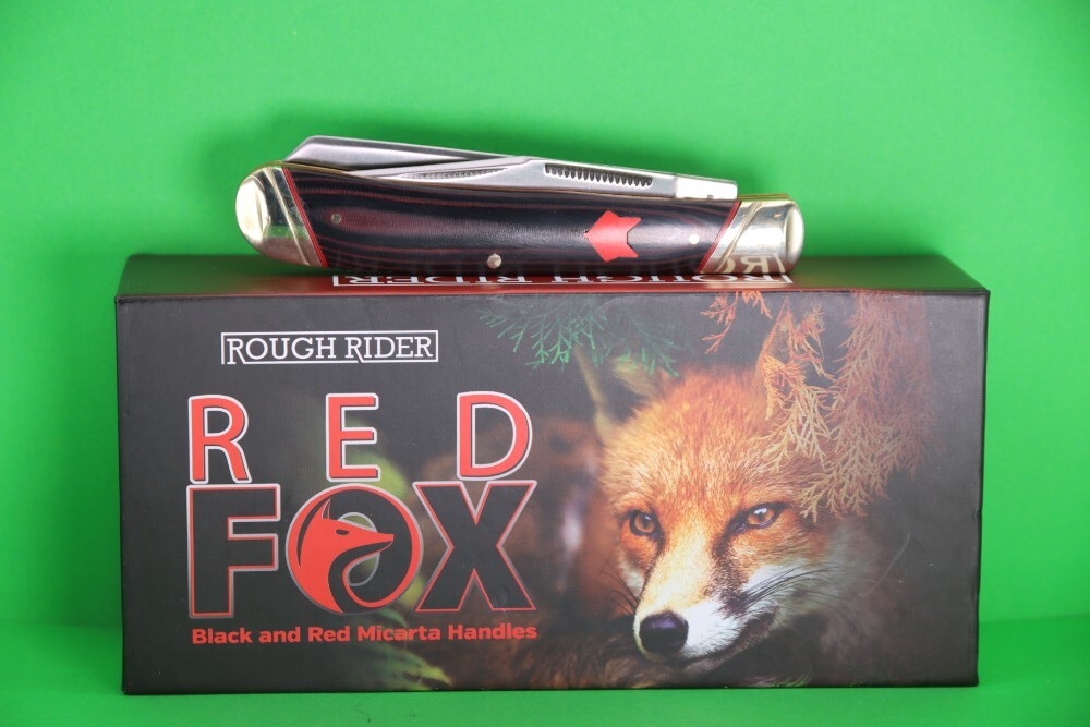Rough Ryder Red Fox Trapper RR2292 KB201R Closed Length: 10.5 in, 4.13 in