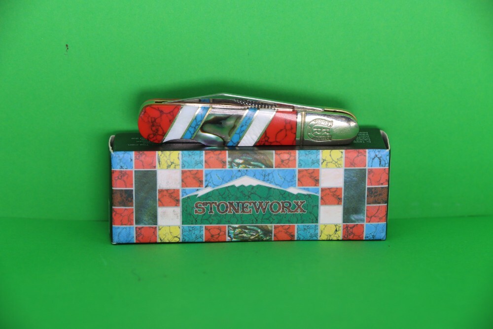 Rough Rider 1164 Stoneworx Barlow Lockback Folding Pocket Knife