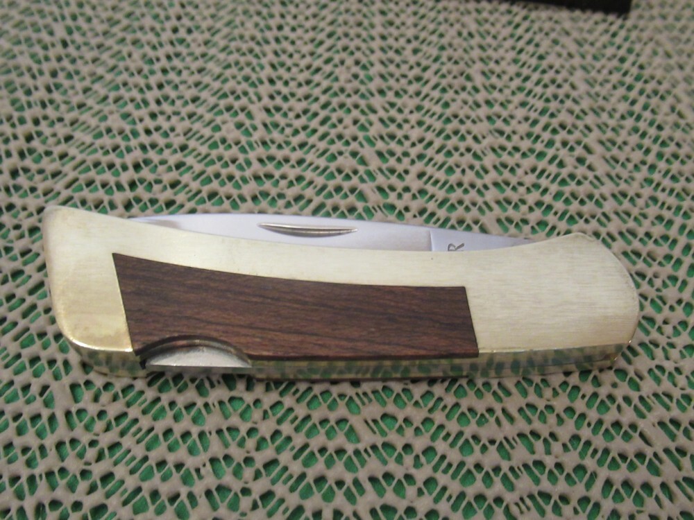 Gerber Wood Handle Folding Lock Back Model # FS-1