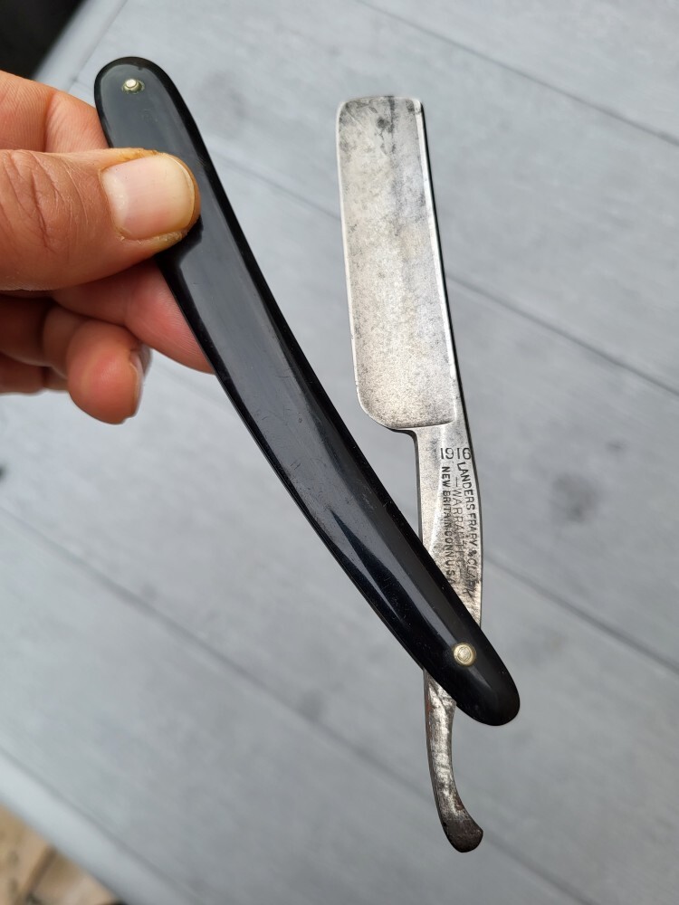 11/16" Vintage Landers Frary & Clark Straight Razor, New Britain, Conn, USA