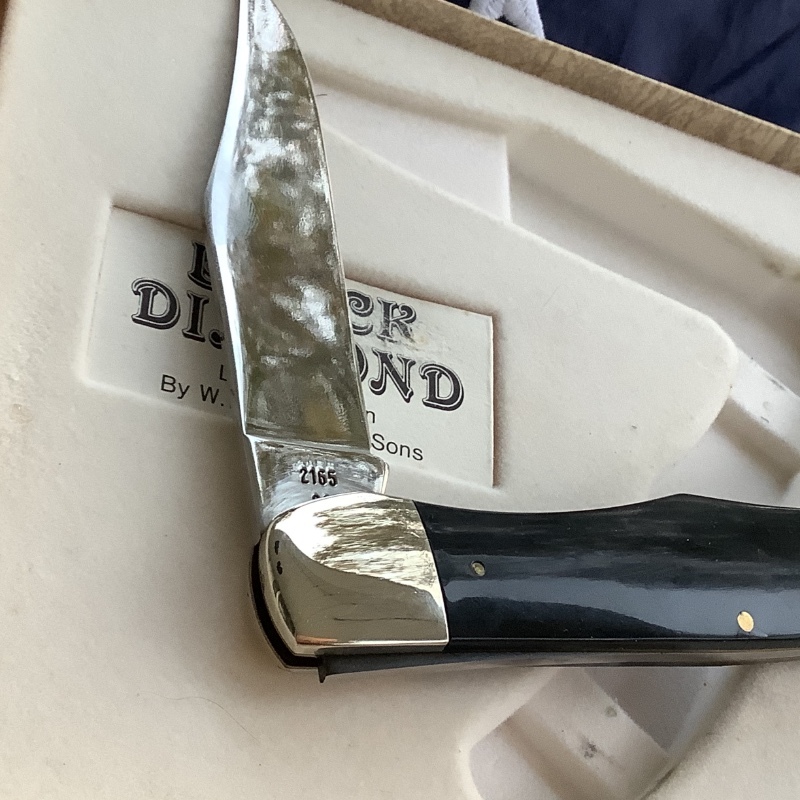 1984 Case xx Folding Hunter “Black Diamond” (2165 SS) Black Synthetic ...