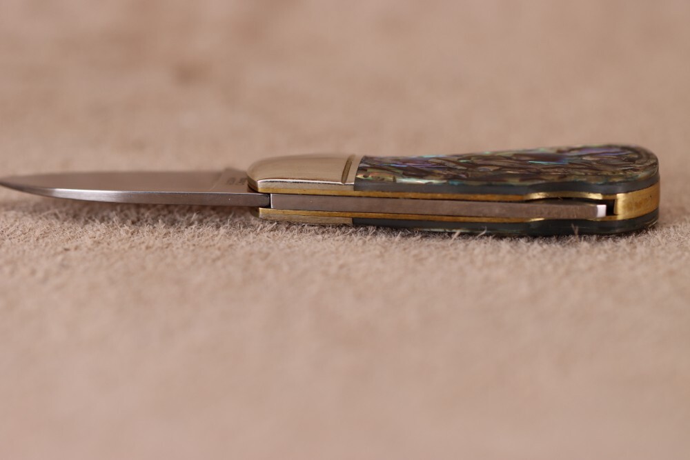 Queen City 004 Cub Lockback Knife Abalone