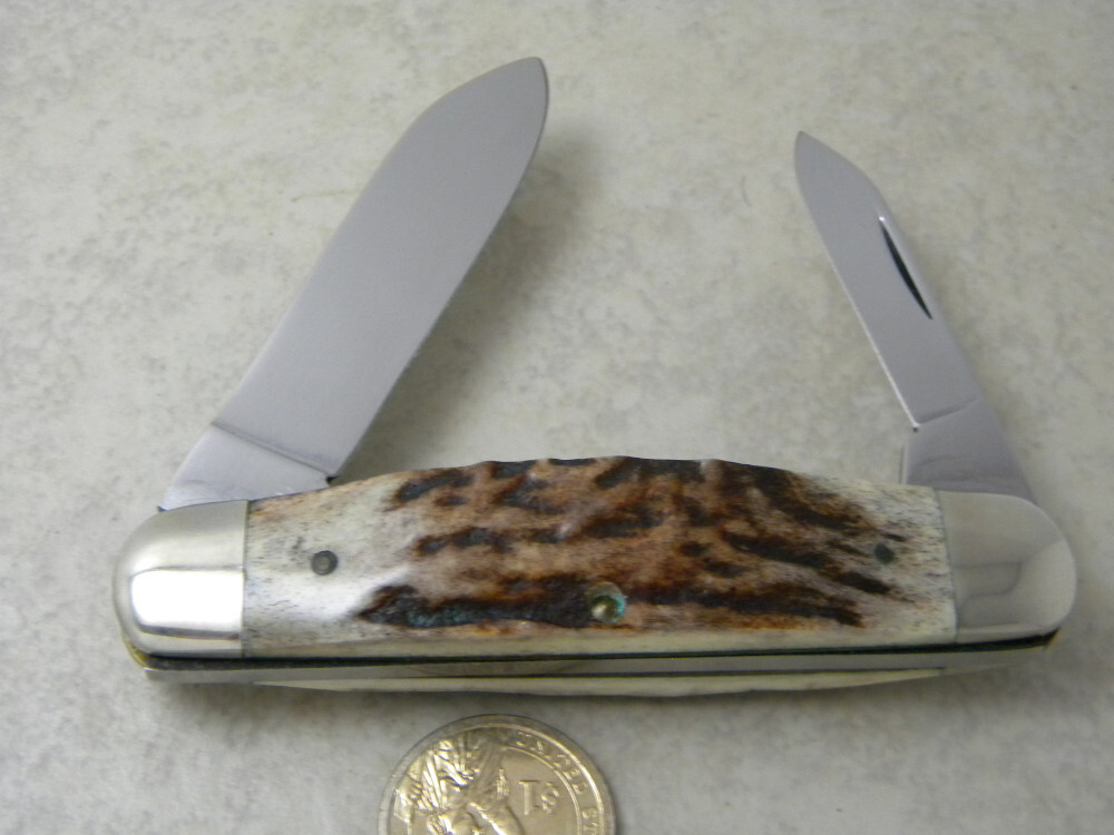 Queen Stag Big Cigar Knife 1981 NKC Club Knife
