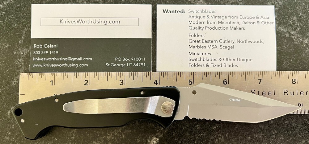Super Knife Dual Action Switchblade, Original Box, Unused