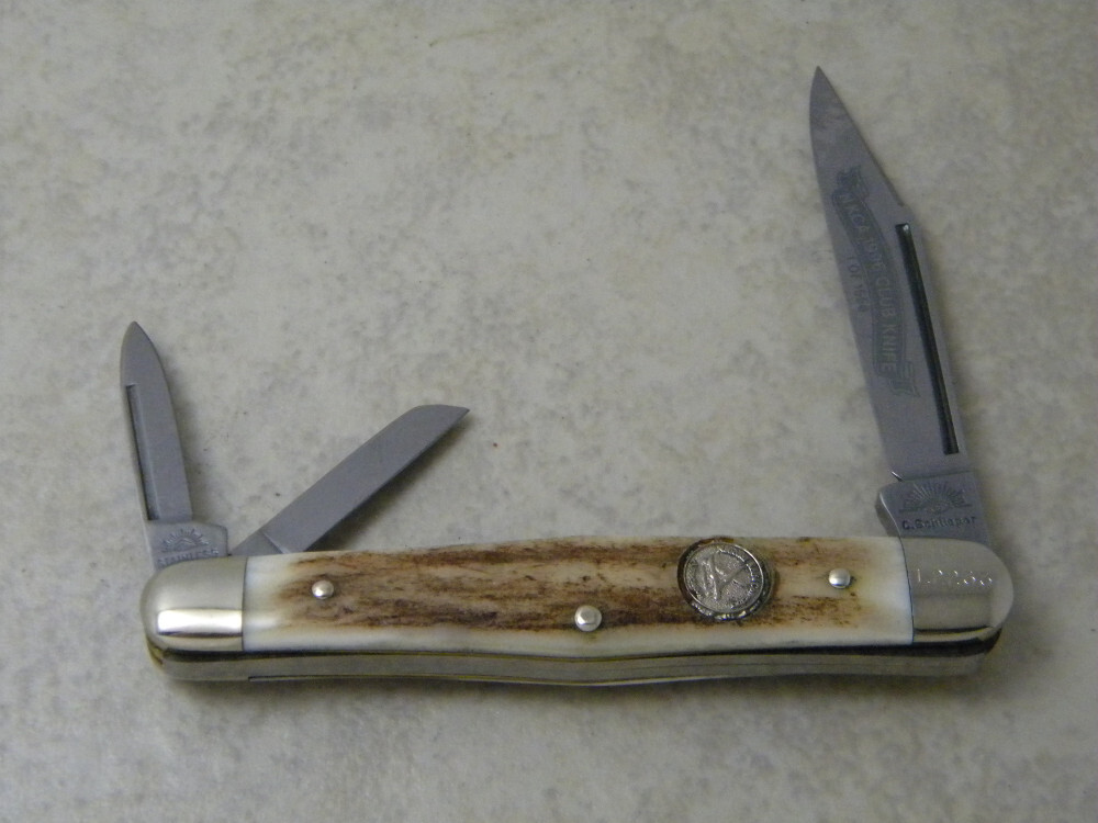 C. Schlieper Germany Stag Whittler Knife 1996 NKCA Club Knife
