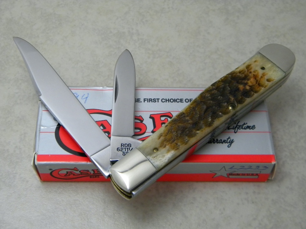 Case XX USA Rogers Bone ROG 6211 1/2 SS Large Jack NKCA Club Knife NIB