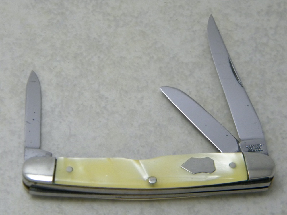 Western Boulder Colo. USA Cracked Ice 6501 Stockman Knife c.1951-1978