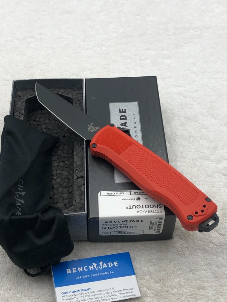 Benchmade Shootout 5370BK-04 Prototype Dual Action Out The Front ...