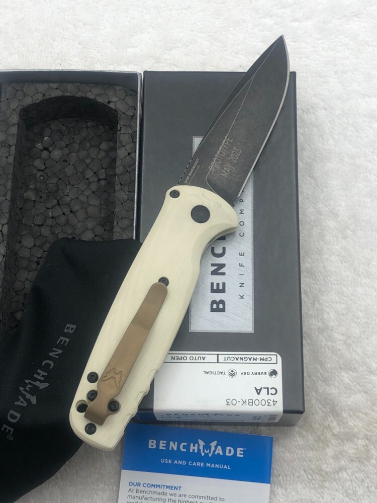 Benchmade 4300BK-03 CLA (Composite Lite Auto) Push Button Auto Knife ...