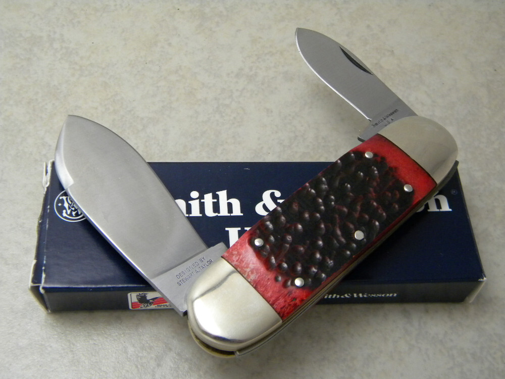 Smith & Wesson USA Stewart Taylor Bone 1997 NKCA Club Elephant Toe Knife