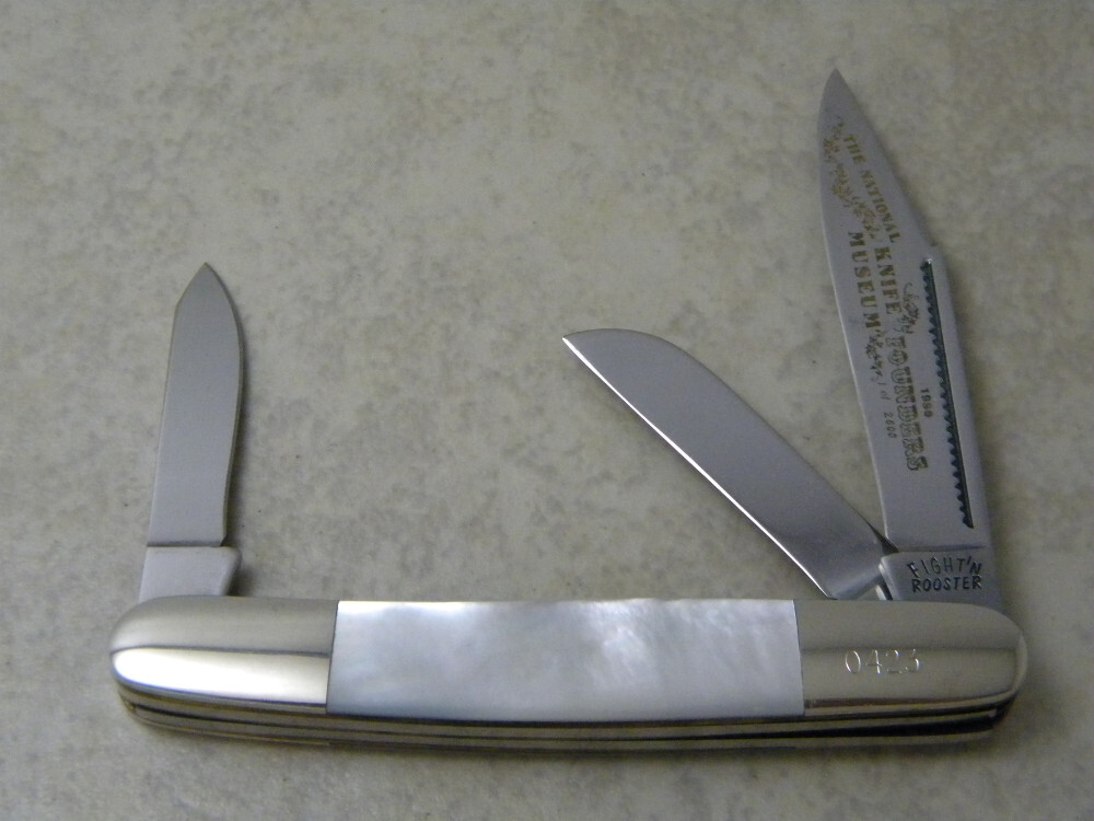 Fight'n Rooster Germany Pearl 1980 Museum Founder's Stockman Knife