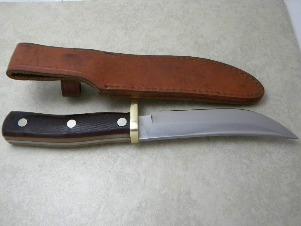 Schrade USA 165 Delrin Fixed Blade Knife w/Leather Sheath