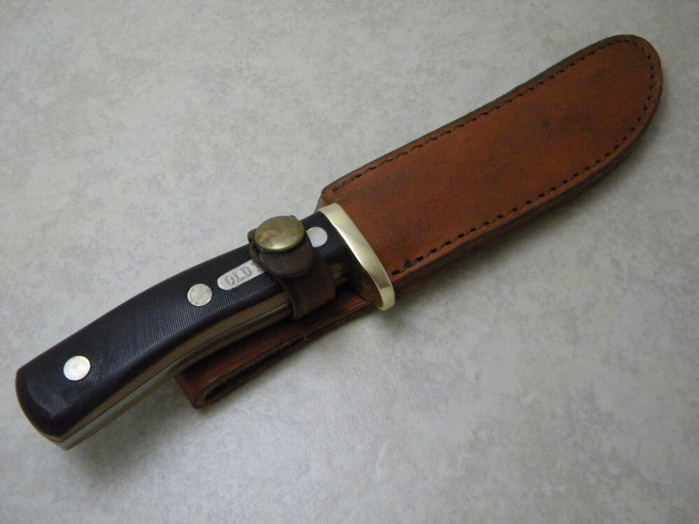 Schrade USA 165 Delrin Fixed Blade Knife w/Leather Sheath