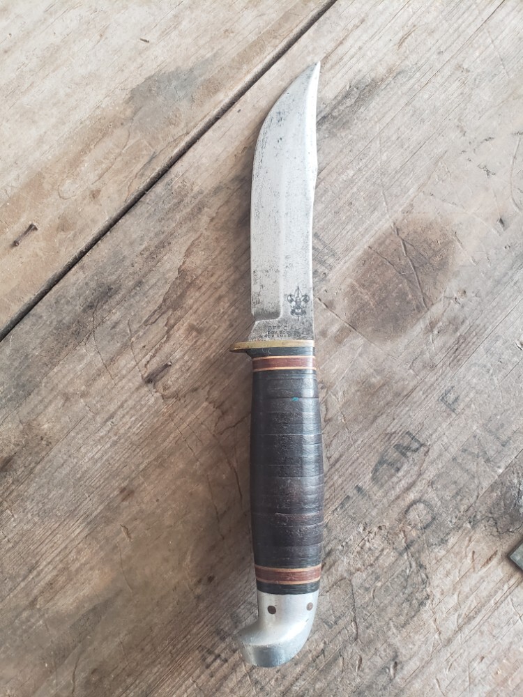 Western Official Boy Scouts of America Sheath Knife - L66 - BSA 1378