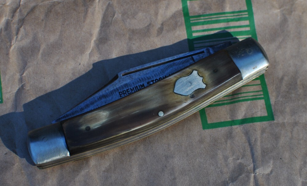 Eig Cutlery Italy 5" Primium Stockman 3 Blades Pinned Shield Huge 5 ...