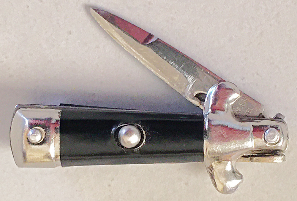 2 3/4" Italian Auto Stiletto, picklock, plastic scales, NOS vintage ...