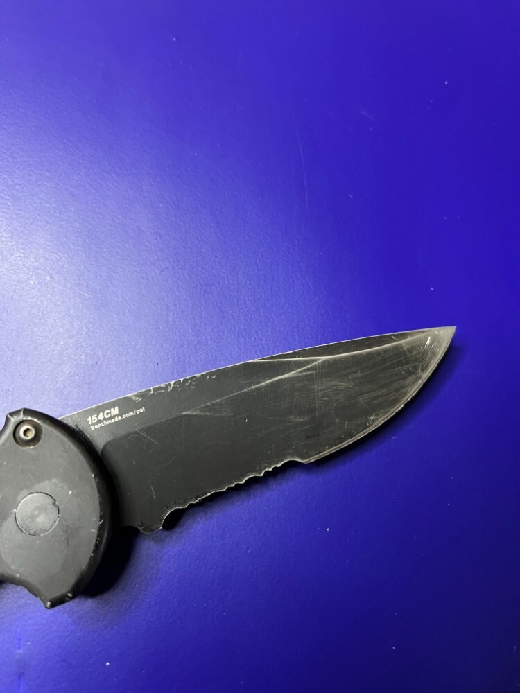 Benchmade 9051 AFO II AUTO Folding Knife Black Combo Blade