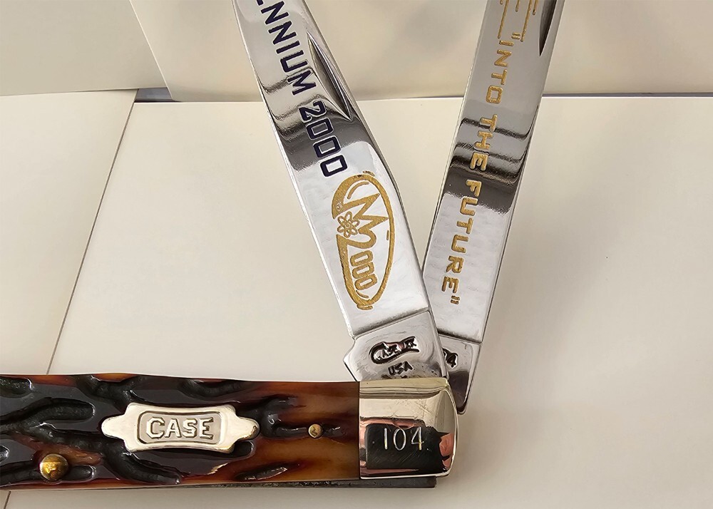 CASE XX 2000 Millennium Collector Knife 6254 Trapper Limited Edition ...