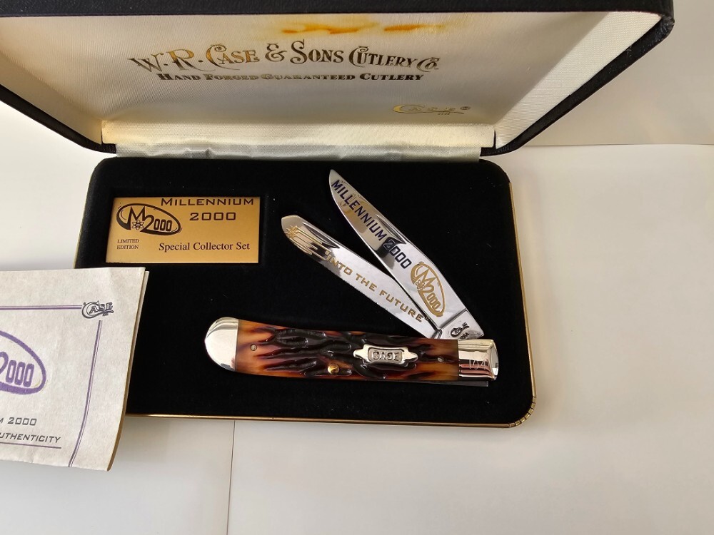 CASE XX 2000 Millennium Collector Knife 6254 Trapper Limited Edition ...