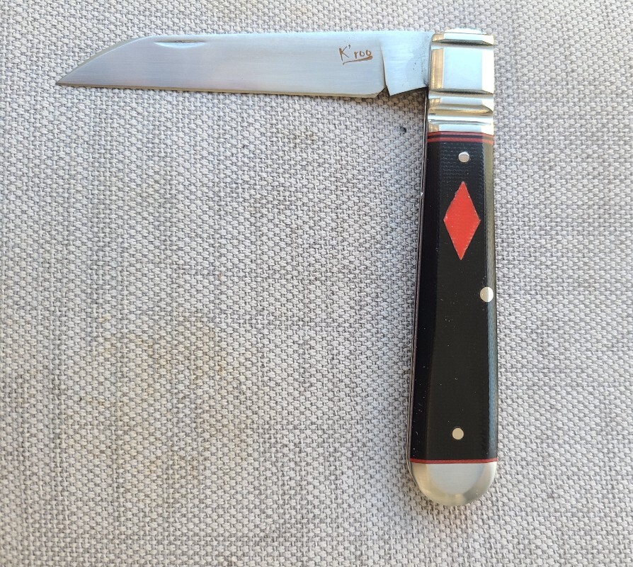 K'roo Fancy Jack in Black Linen with Red Diamond shield and liners ...