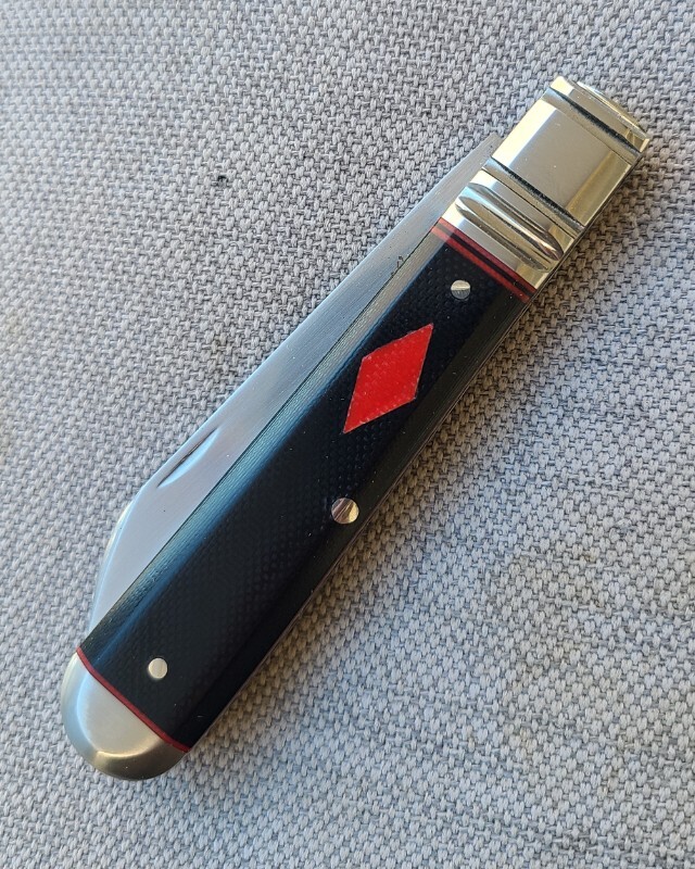 K'roo Fancy Jack in Black Linen with Red Diamond shield and liners ...