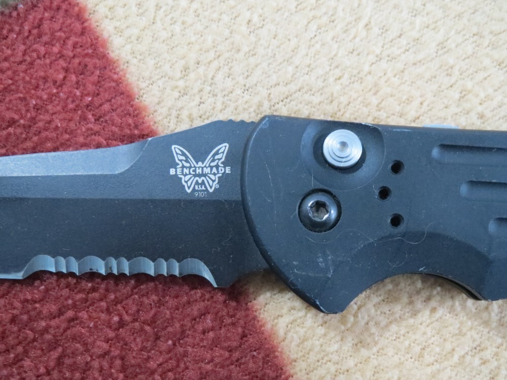 Benchmade 9101 Auto Stryker Push Button Automatic Knife Slide Lock~50/ ...