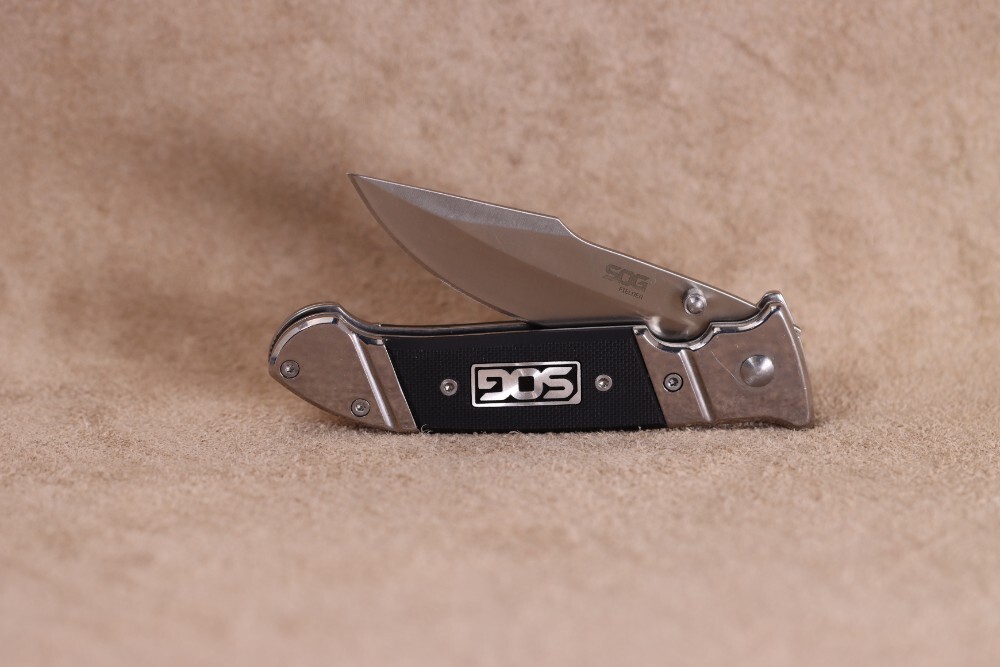 SOG Fielder Folding Knife G-10