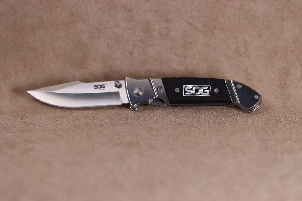 SOG Fielder Folding Knife G-10