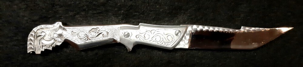 Gladiator switchblade knife all metal handles
