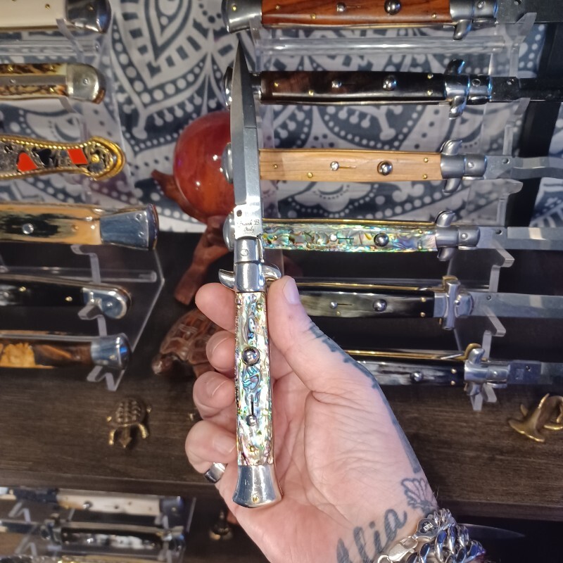 LIMITED EDITION 9INCH PICKLOCK WITH ABALONE FRANK BELTRAME