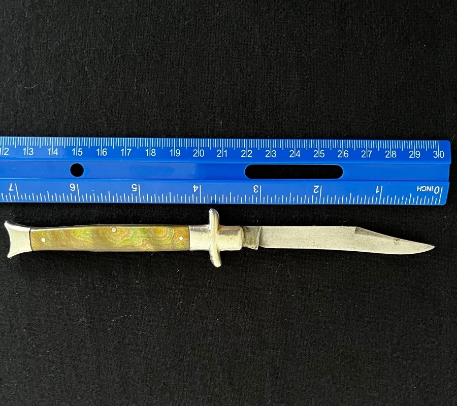 Vintage Hibbard Spencer Bartlett Fishtail Jack Knife With Beautiful ...