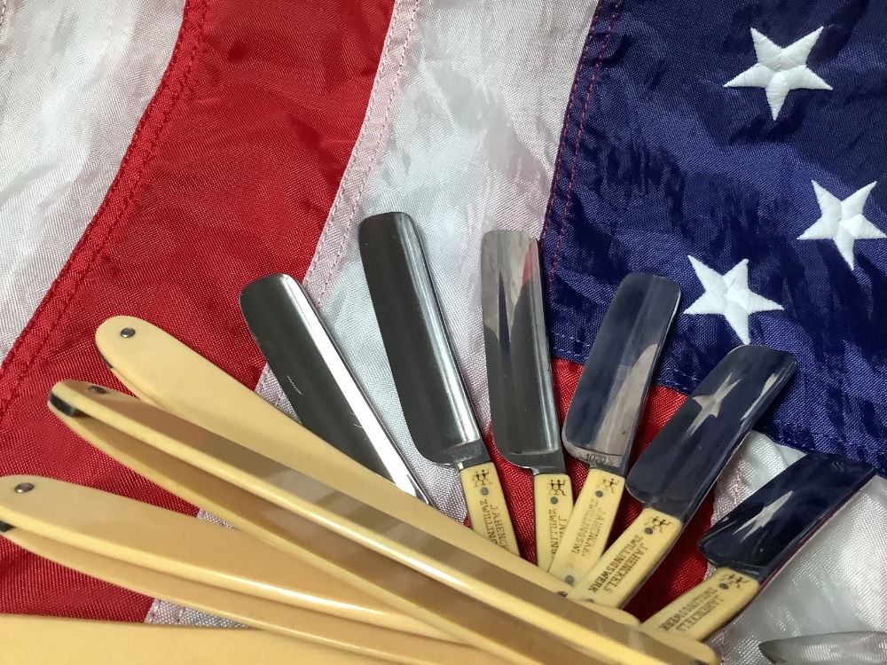 J A Henckels 7 Day Razor Set w/ Perfect Synthetic Handles in Orig box