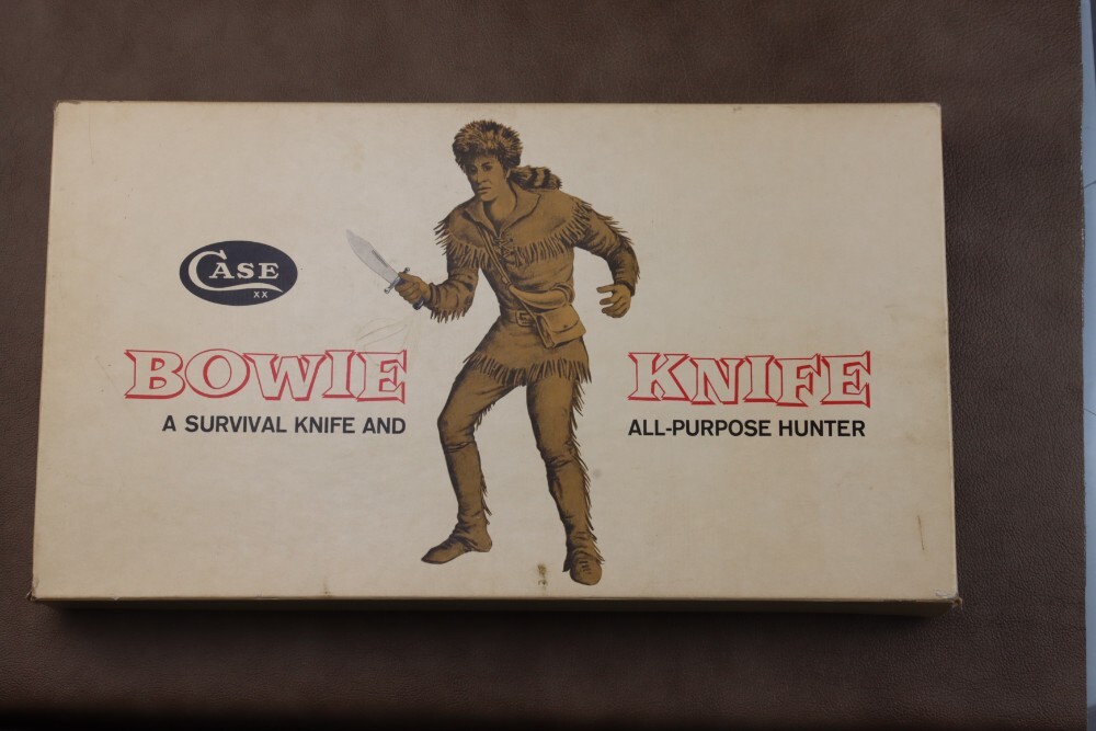 CASE XX BOWIE WITH ORIGINAL BOX SHEATH SYNTHETIC HANDLE