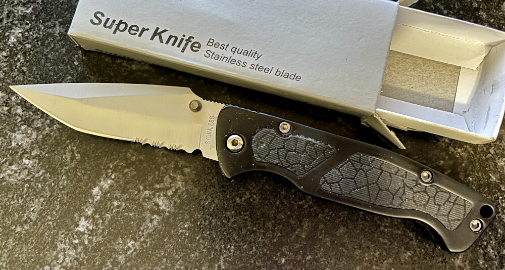 Super Knife Dual Action Switchblade, Original Box, Unused #2