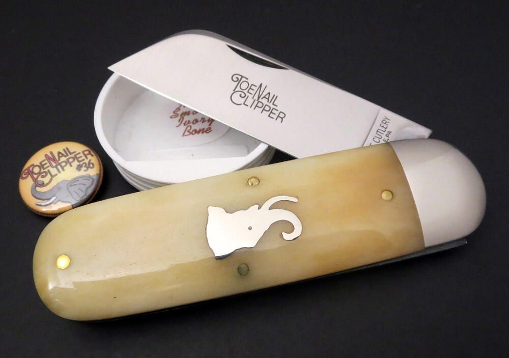 Great Eastern Cutlery #36 Elephant Toenail Clipper Smooth Ivory Bone ...